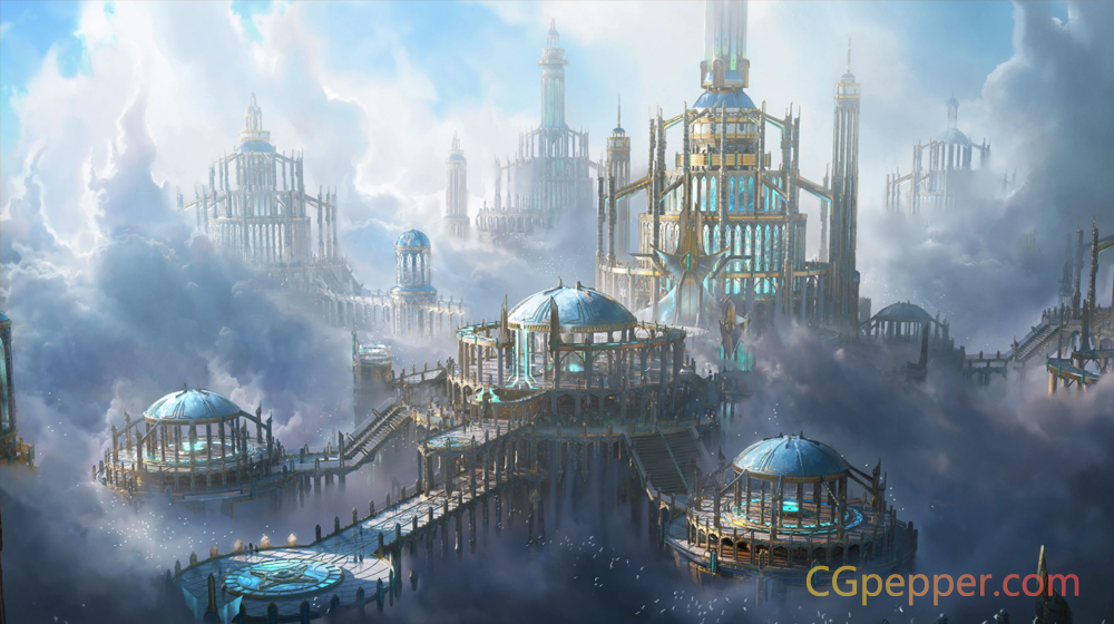 Kitbash3d 极乐世界3D模型 – Elysium – CGPepper-专注优质三维资源