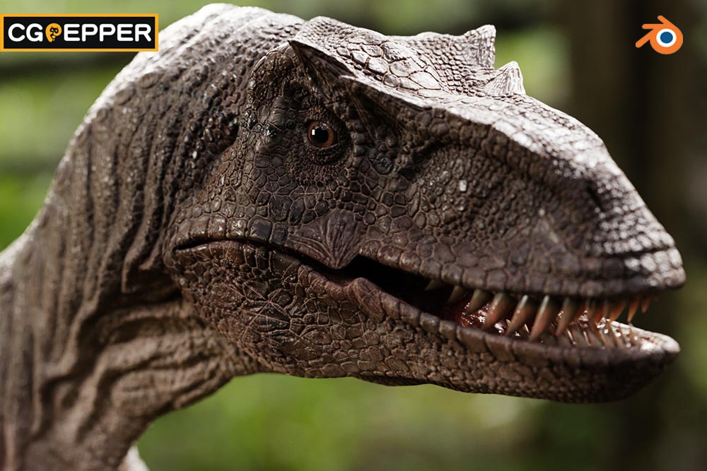 Blender迅猛龙恐龙3D模型-Raptor Dinosaur 3D model – CGPepper-专注优质三维资源